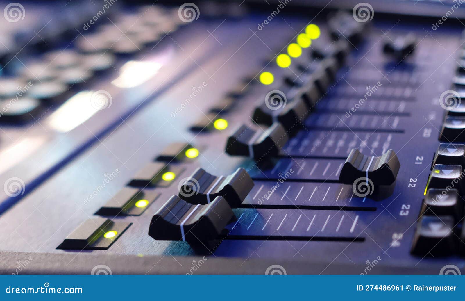 Equipment Backstage in a TV Studio Stock Image - Image of professional ...