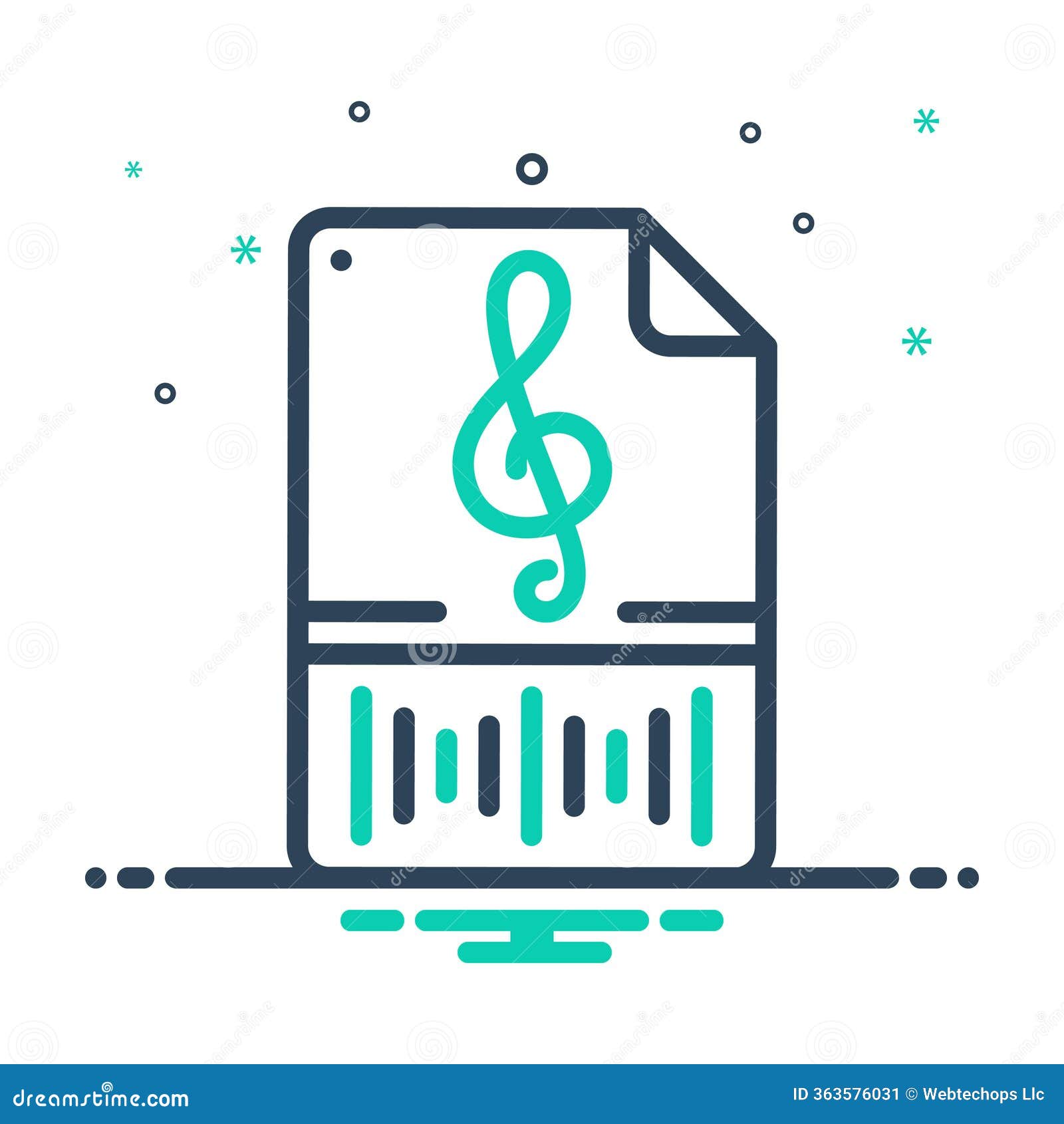 Audio File Type Icon Set. Black Fill Style Design. Format File ...