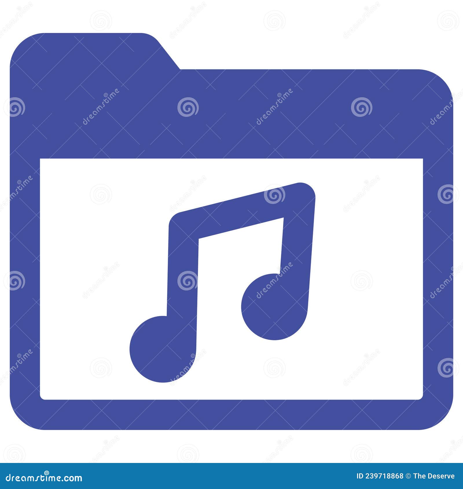 Audio Folder Icon Color Outline Vector | CartoonDealer.com #230613796