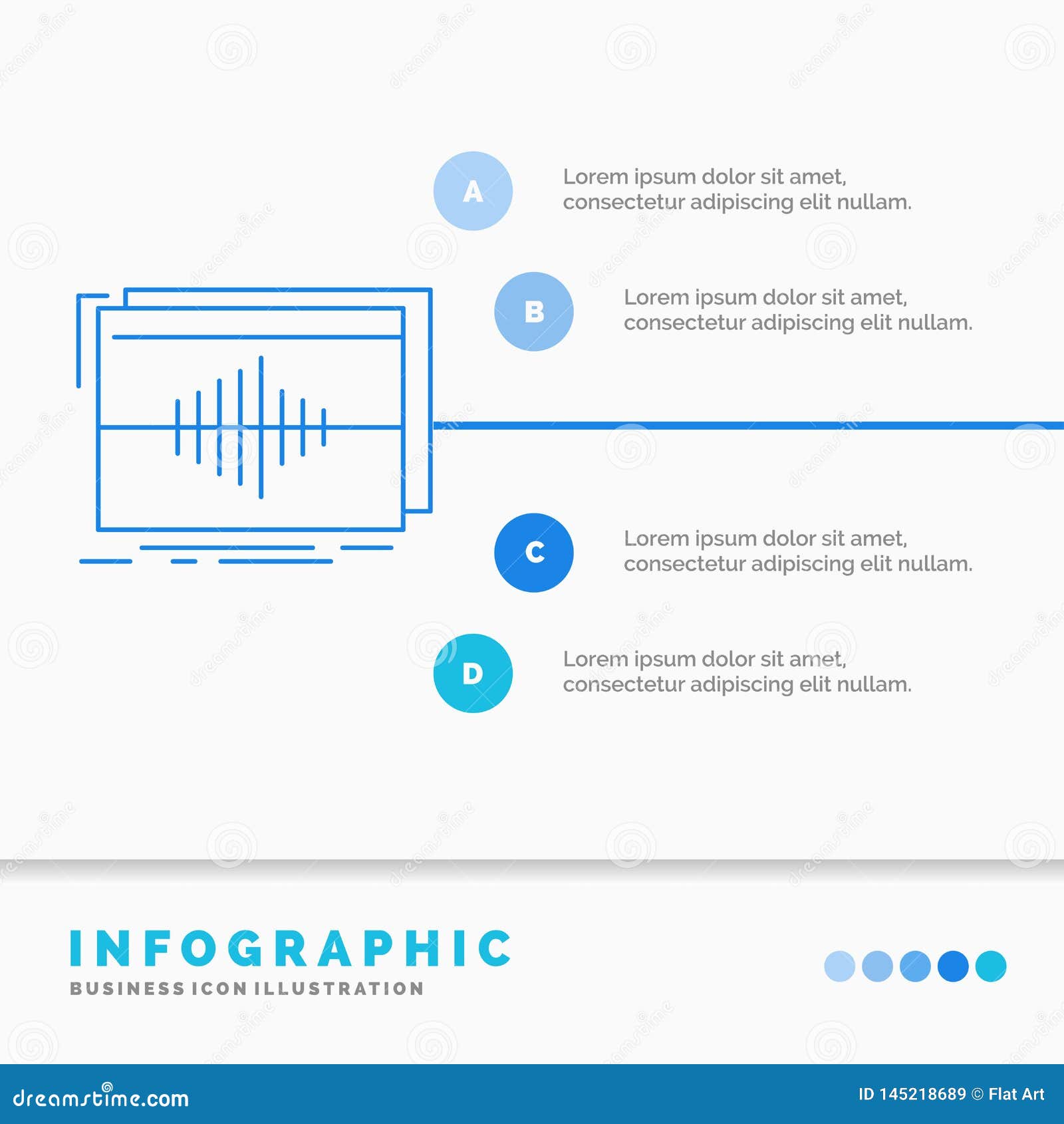 Audio, Frequency, Hertz, Sequence, Wave Infographics Template for ...