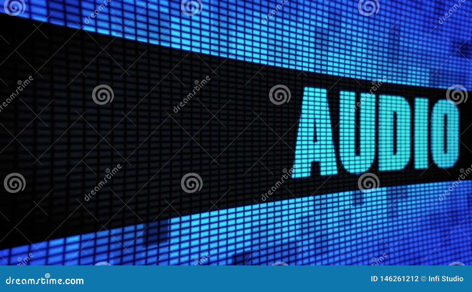 Audio Front Text Scrolling LED Wall Pannel Display Sign Board Stock ...