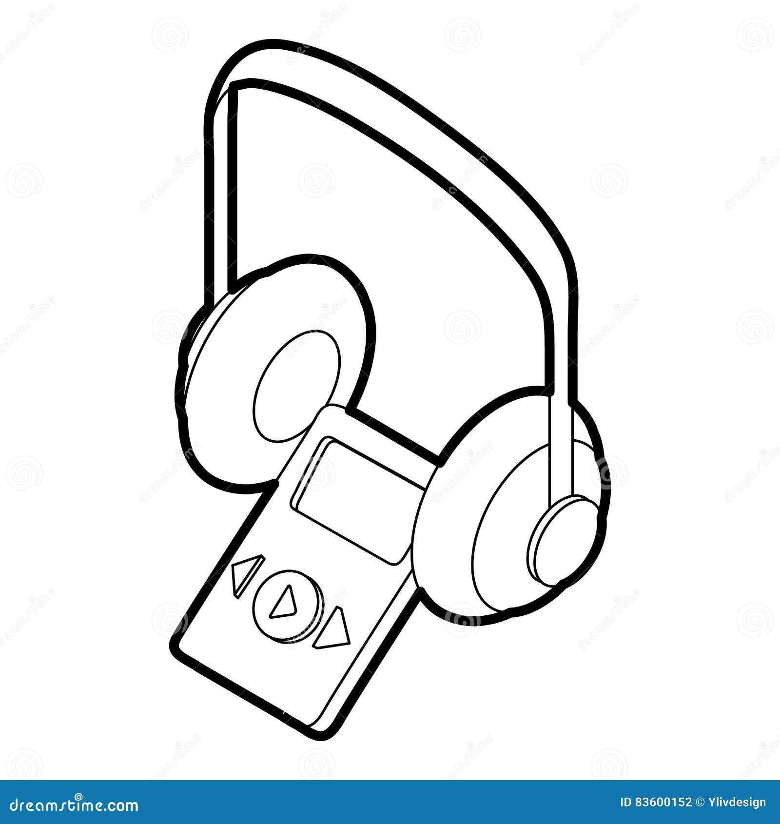 Audio Guide Icon, Outline Style Stock Vector - Illustration of ...