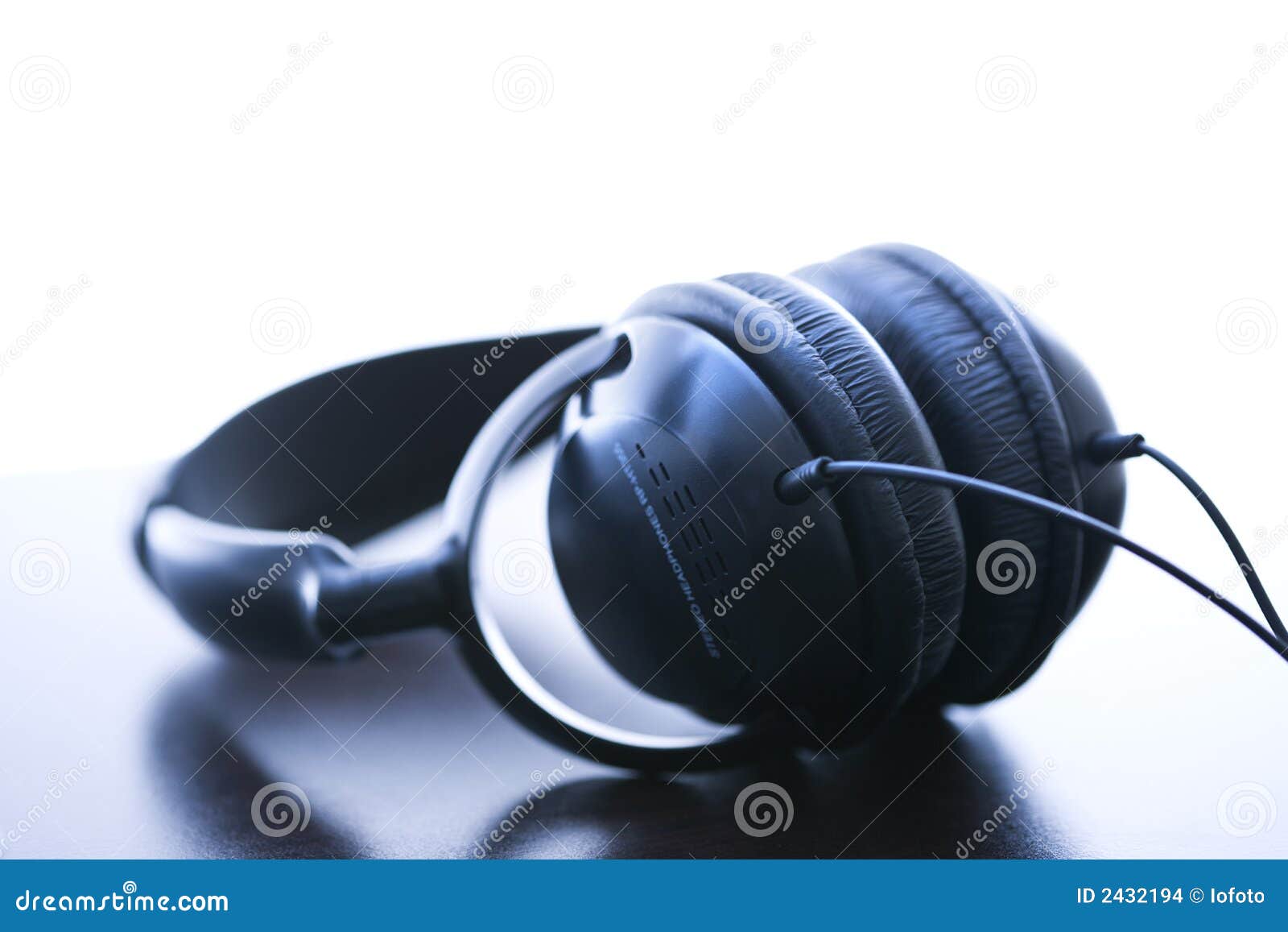 Audio headphones. stock photo. Image of technology, music - 2432194