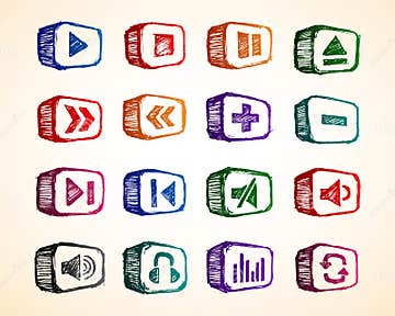 Audio Icon stock vector. Illustration of control, symbol - 14543306