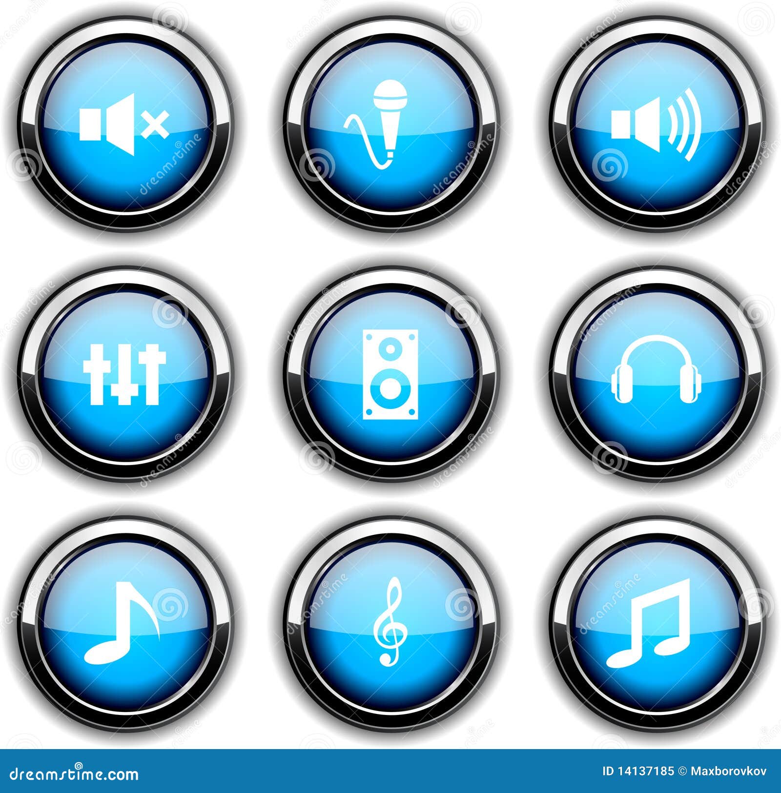 Audio Icons. Picture Image: 14137185