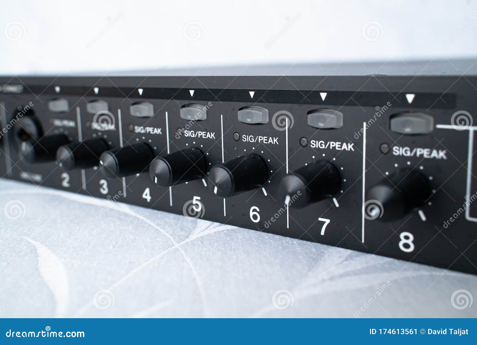 Audio Interface for Recording Music Stock Image - Image of control ...