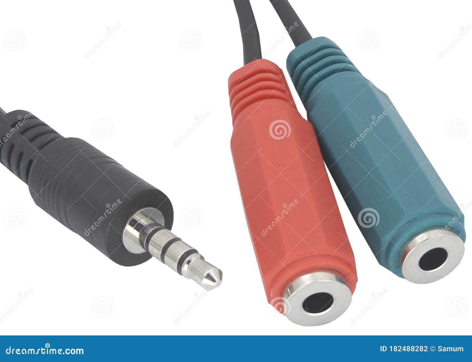 Audio Jack Connector on a White Stock Photo - Image of musical, graphic ...
