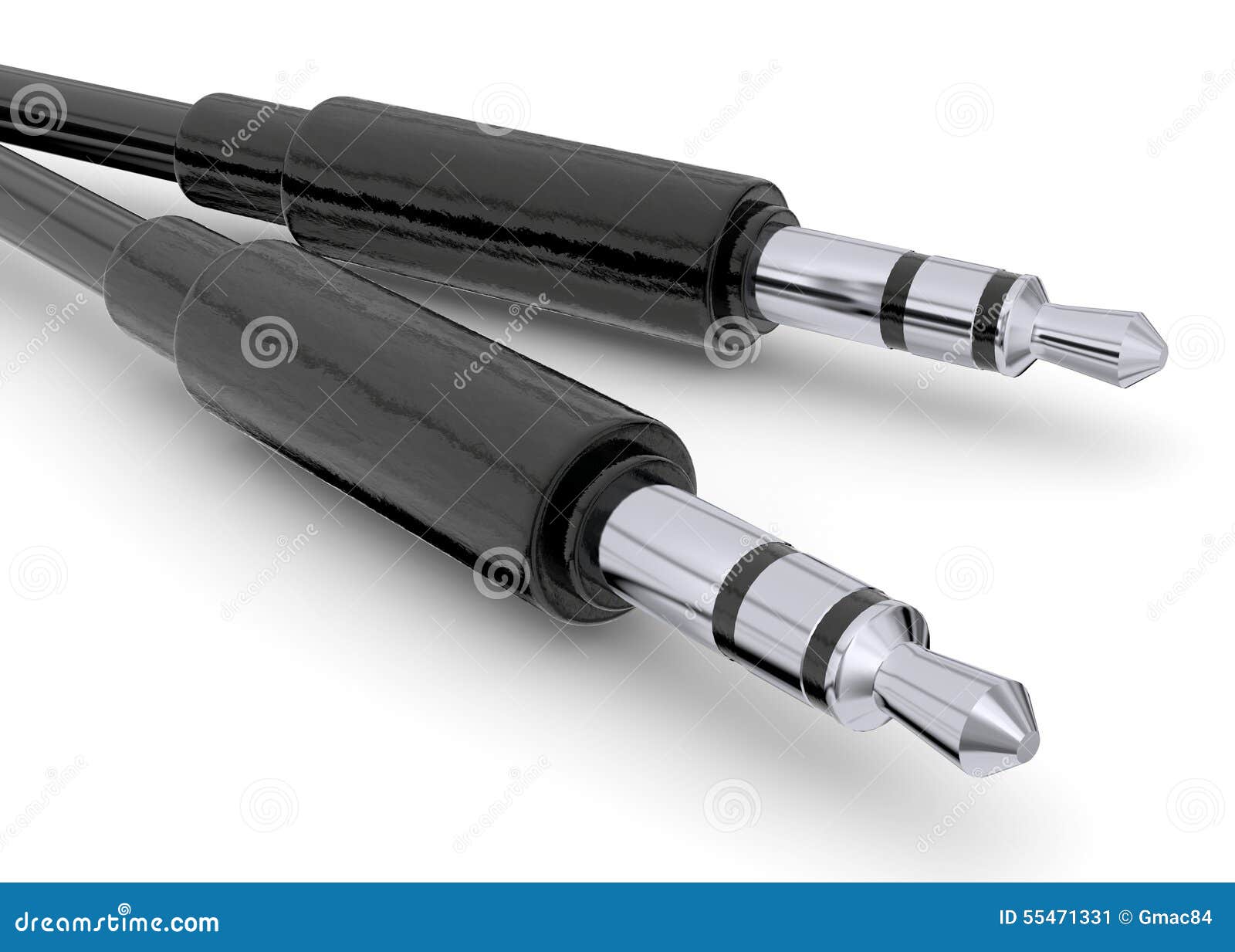 Audio Jack - 3D stock illustration. Illustration of stereo - 55471331