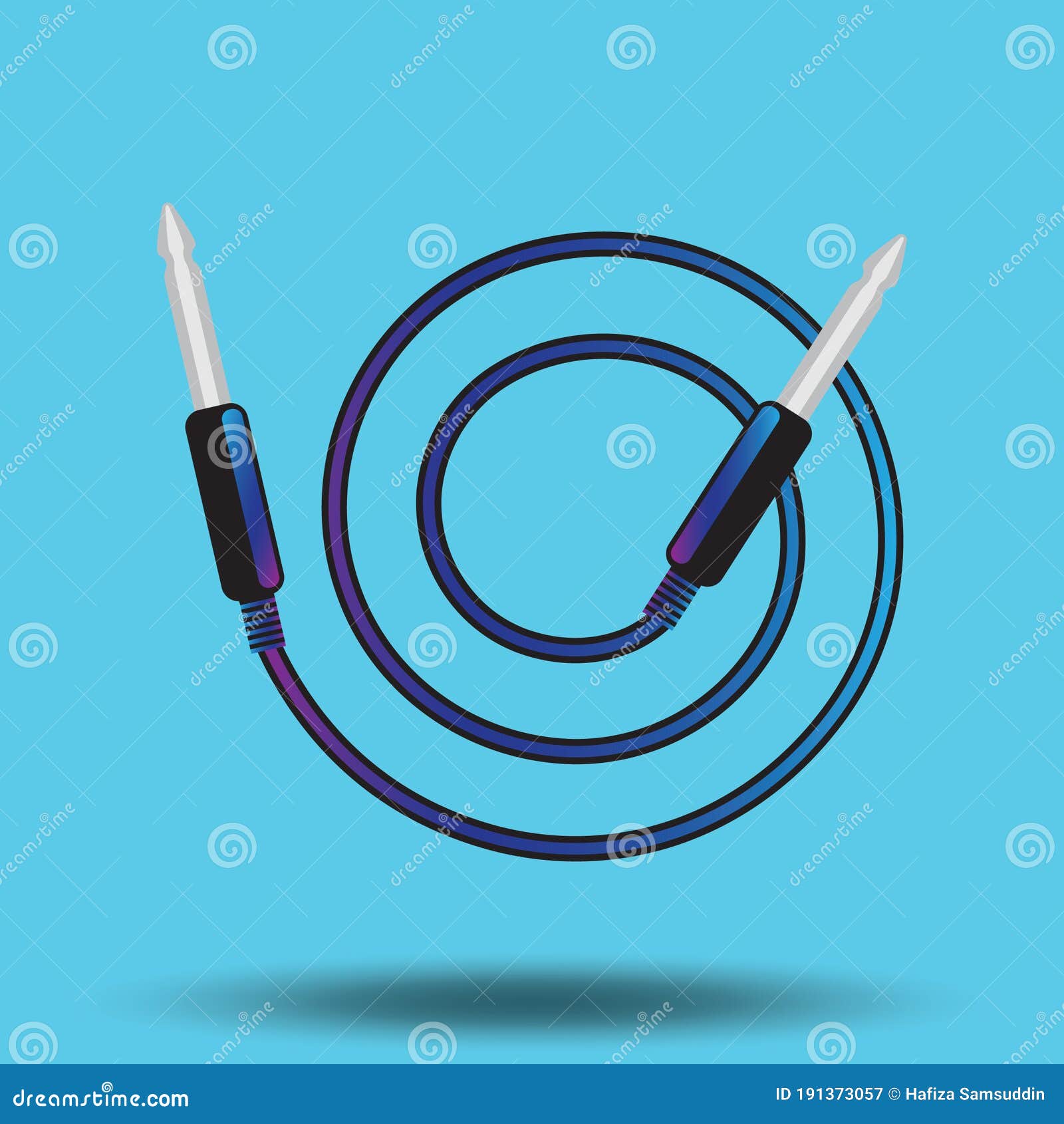 Audio Jack Pins. Vector Illustration Decorative Design Stock Vector ...