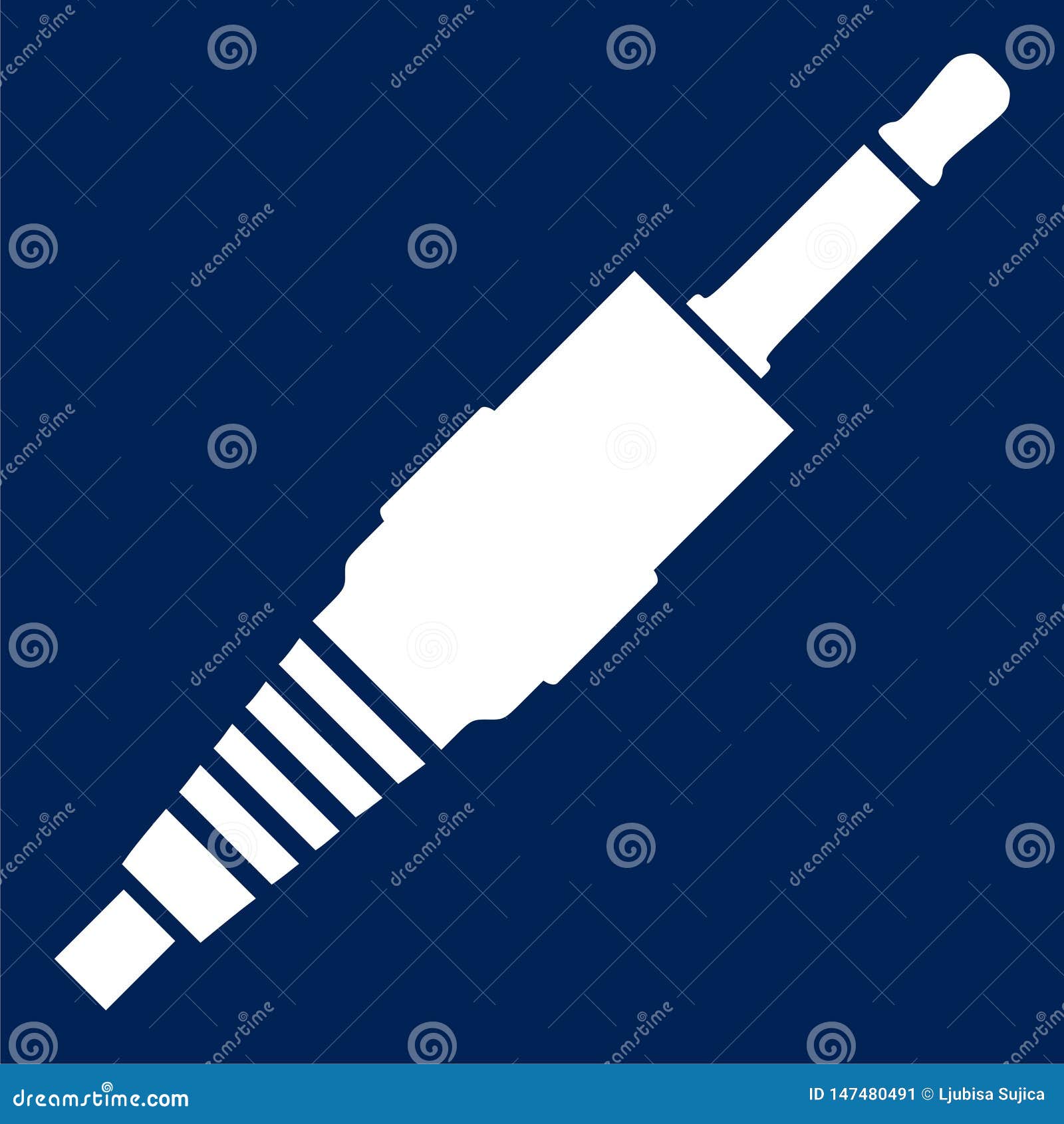 Audio Jack Plug Icon - Illustration Stock Vector - Illustration of ...