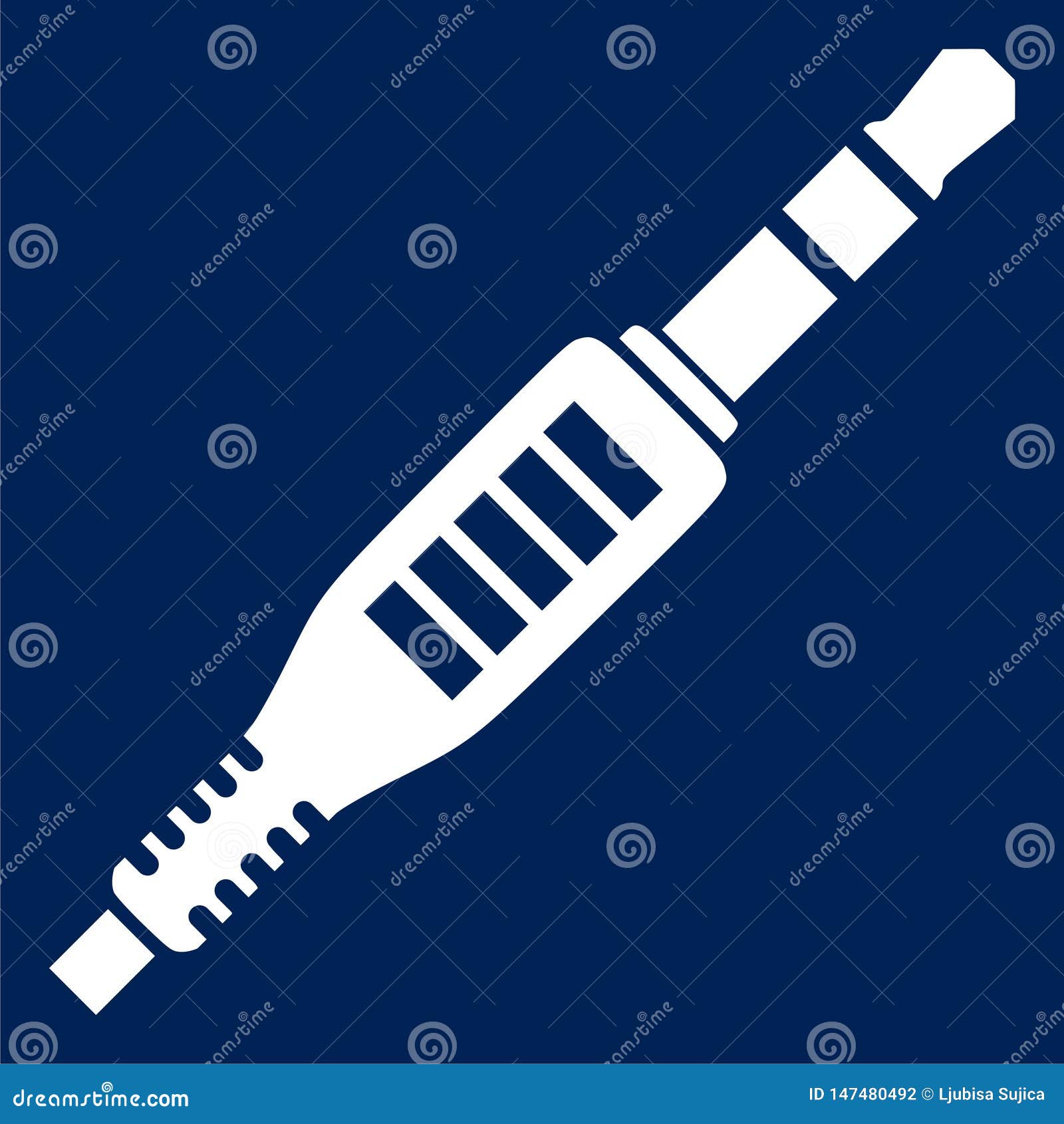 Audio Jack Plug Icon - Illustration Stock Vector - Illustration of ...