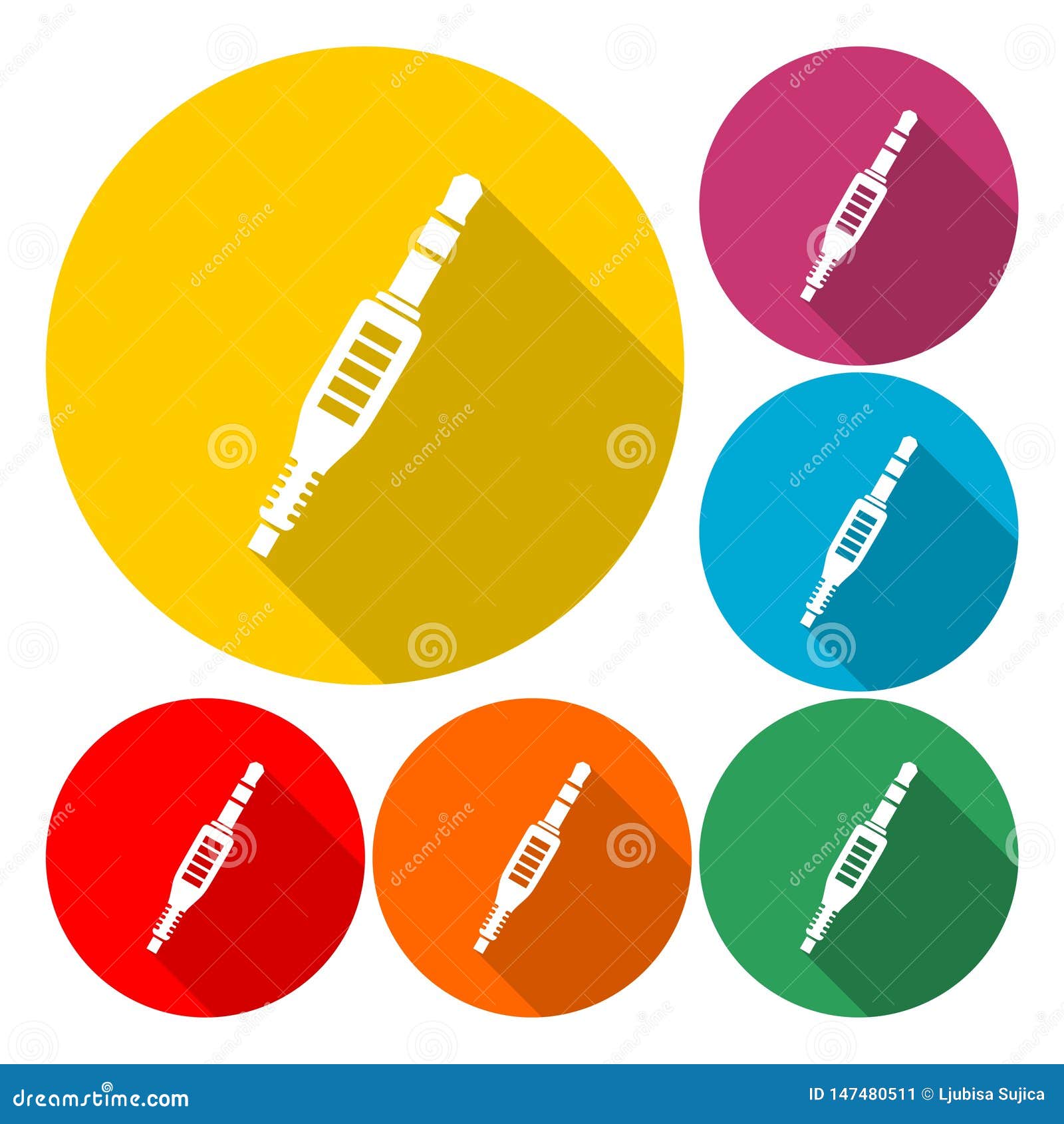 Audio Jack Plug Icon - Illustration Stock Vector - Illustration of ...