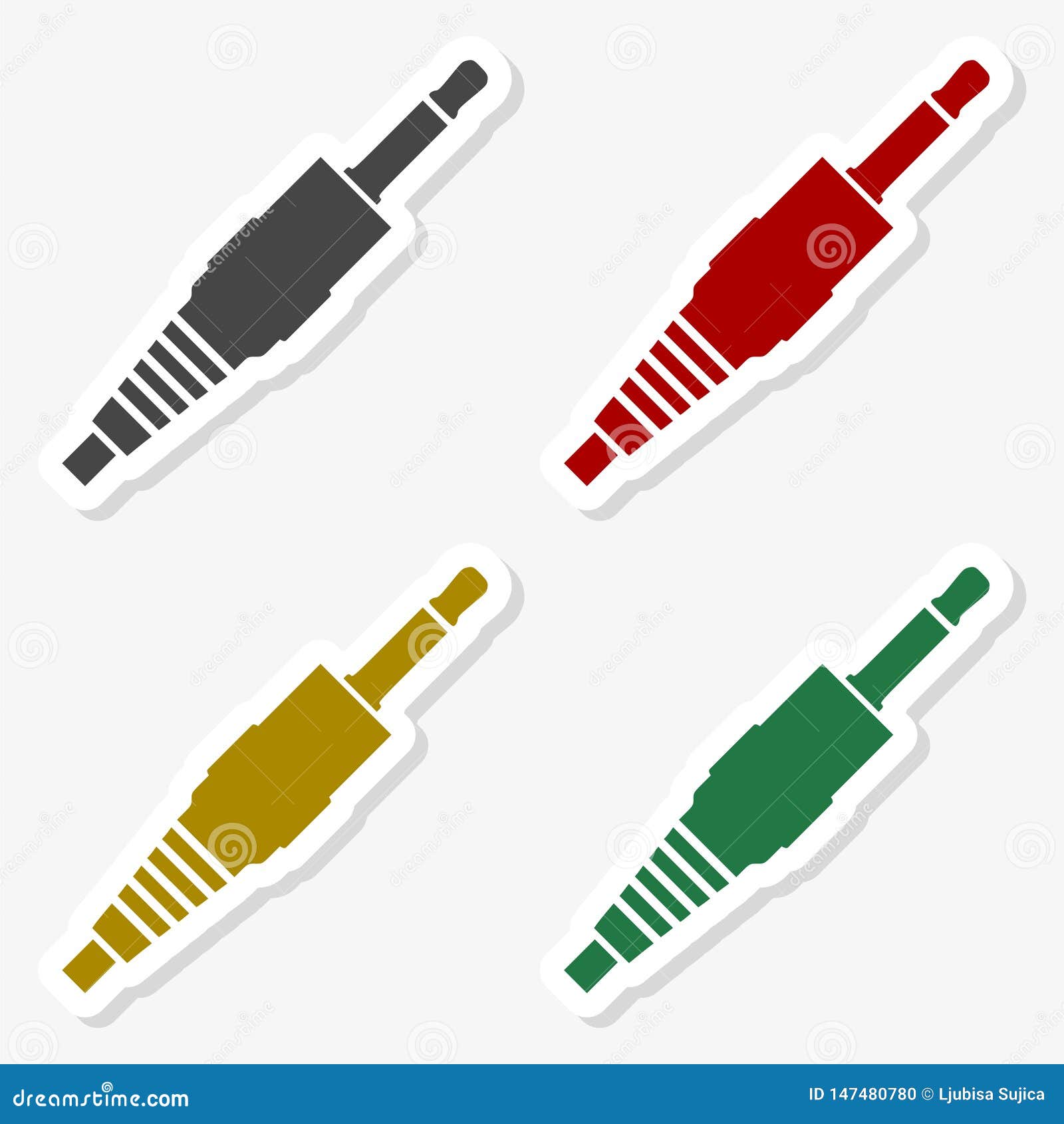 Audio Jack Plug Icon - Illustration Stock Vector - Illustration of ...