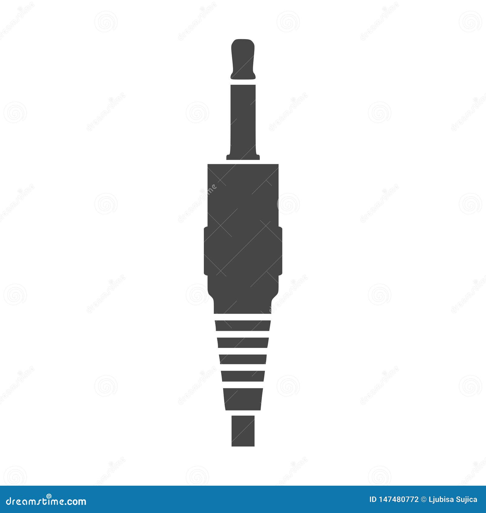 Audio Jack Plug Icon - Illustration Stock Vector - Illustration of ...