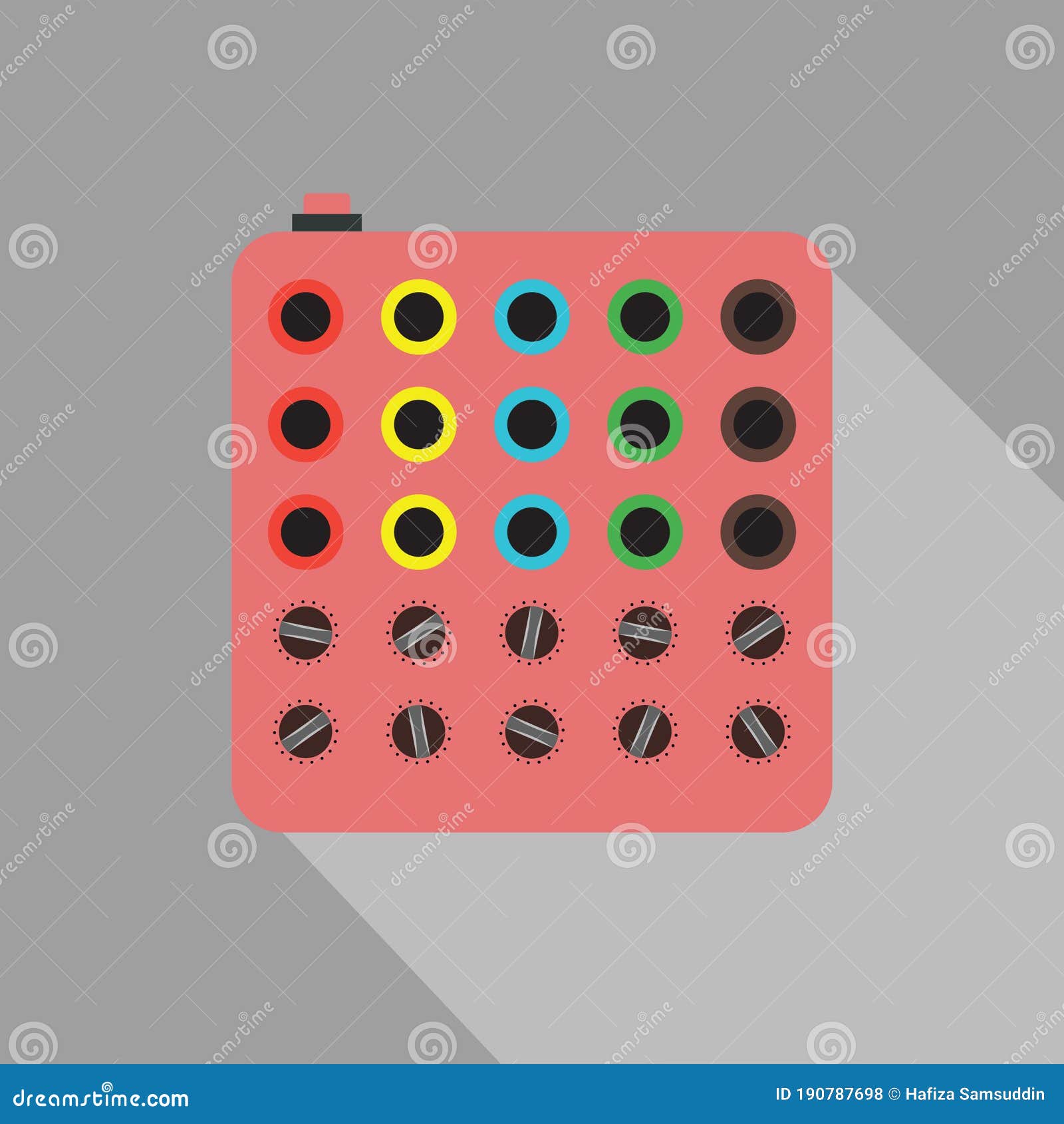 Audio Jack Ports. Vector Illustration Decorative Design Stock Vector ...