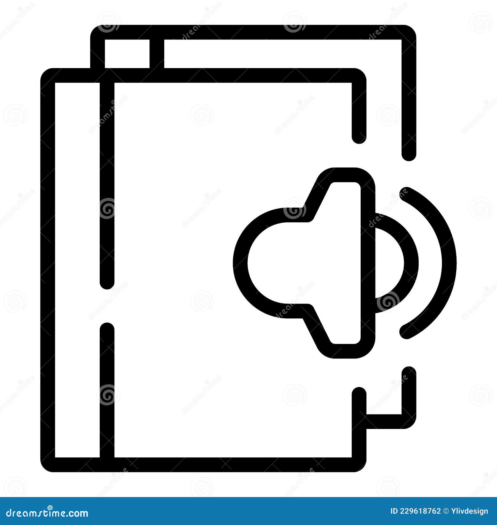 Audio Learning Icon Outline Vector. Online Education Stock Vector ...