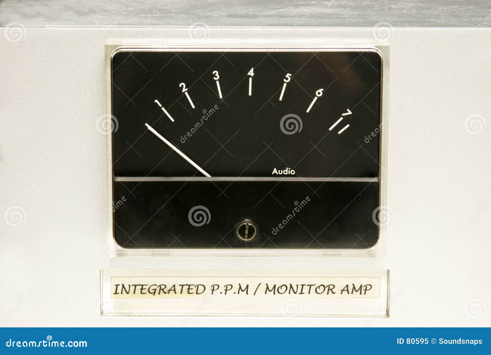 Audio Level Meter stock image. Image of studio, programme - 80595