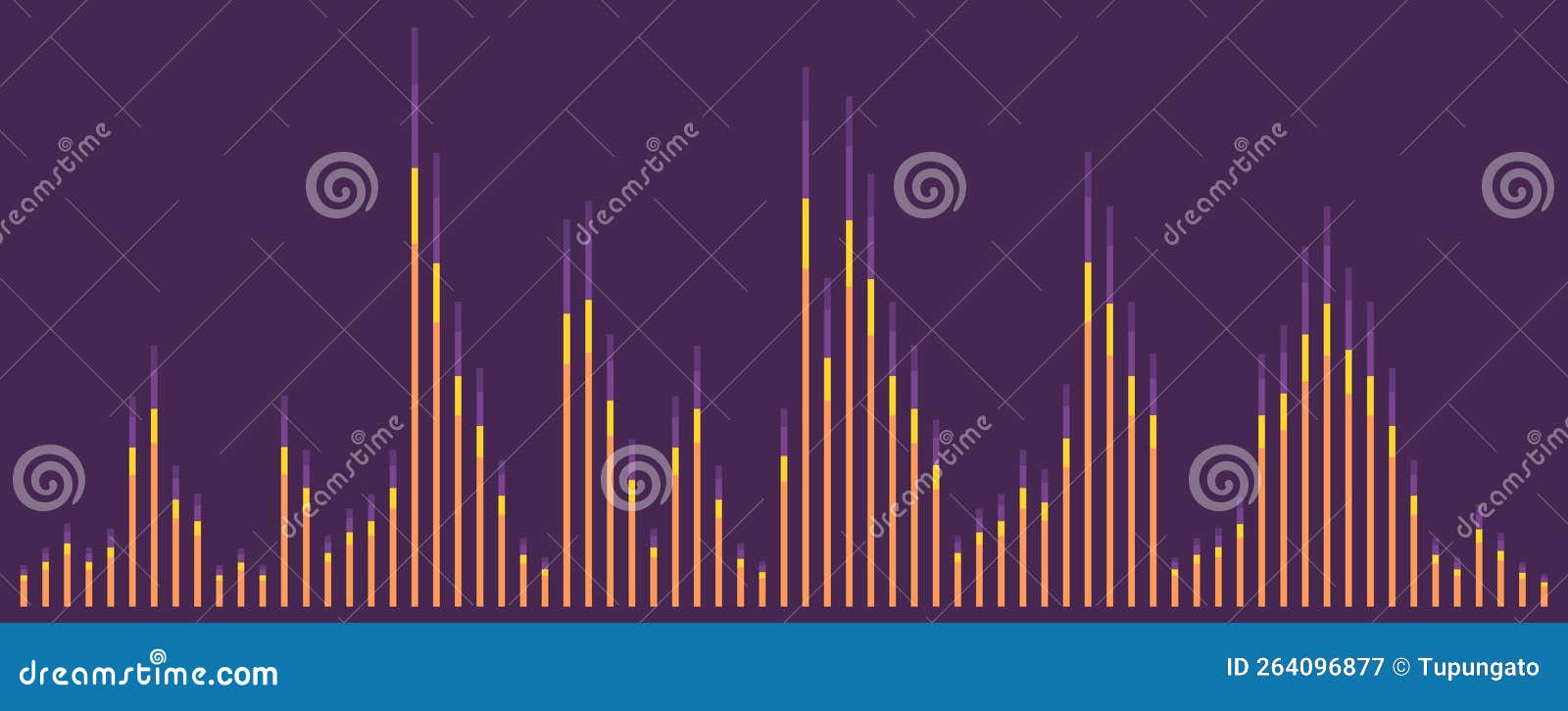Audio levels simple vector stock vector. Illustration of lines - 264096877