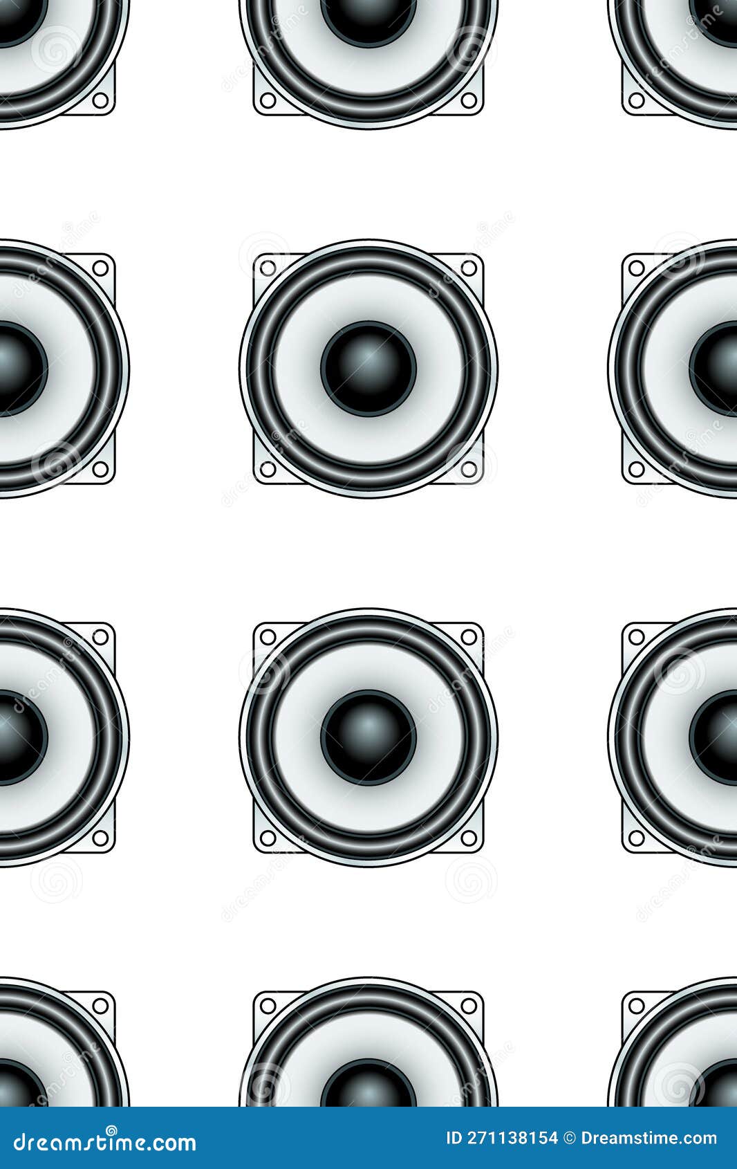 Audio loudspeaker pattern stock vector. Illustration of radio - 271138154