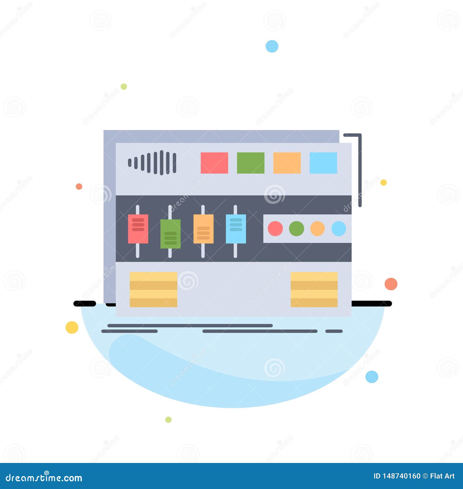 Audio, Mastering, Module, Rackmount, Sound Glyph Icon On Transparent ...