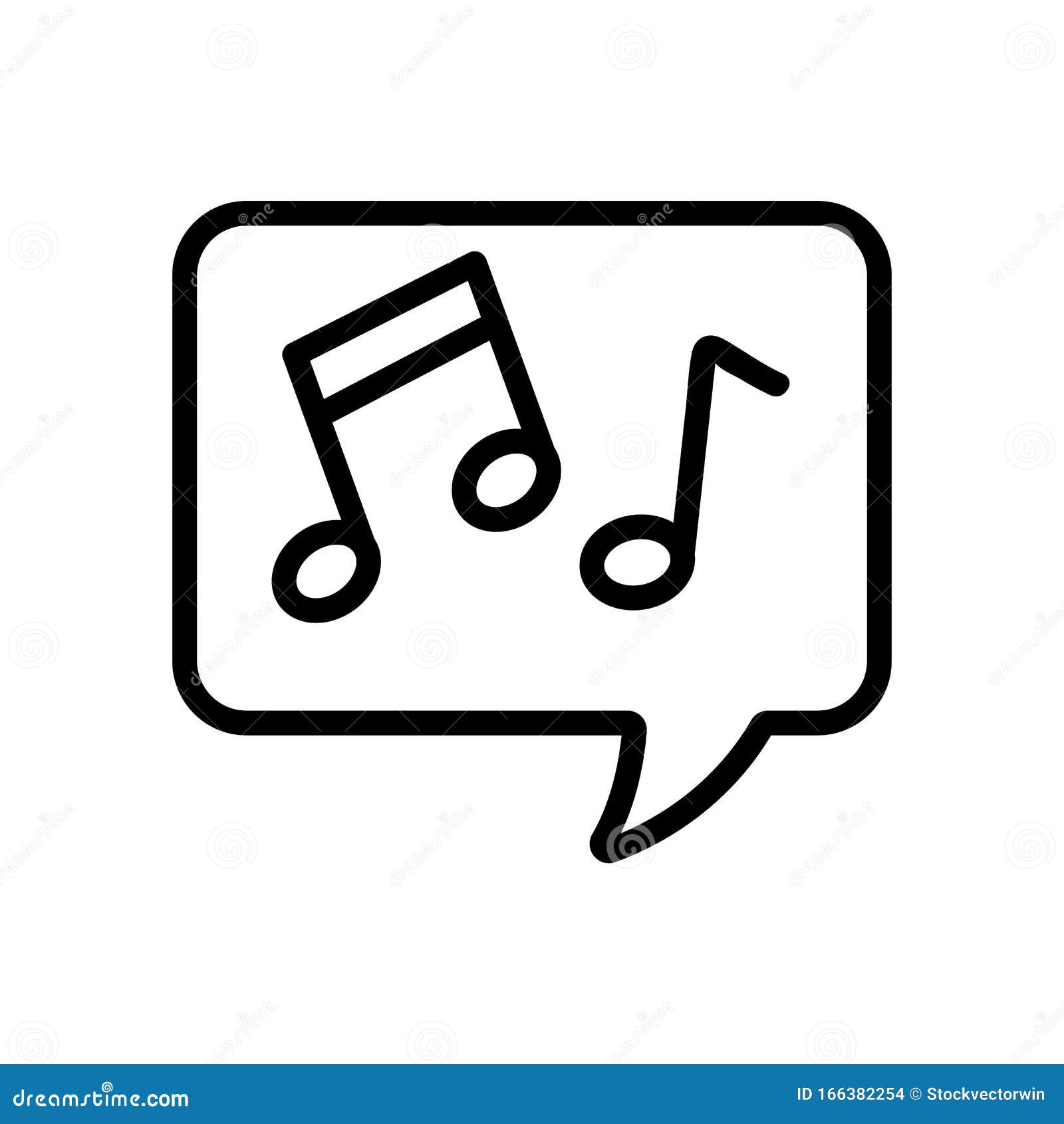 Audio Message Icon Vector. Isolated Contour Symbol Illustration Stock ...