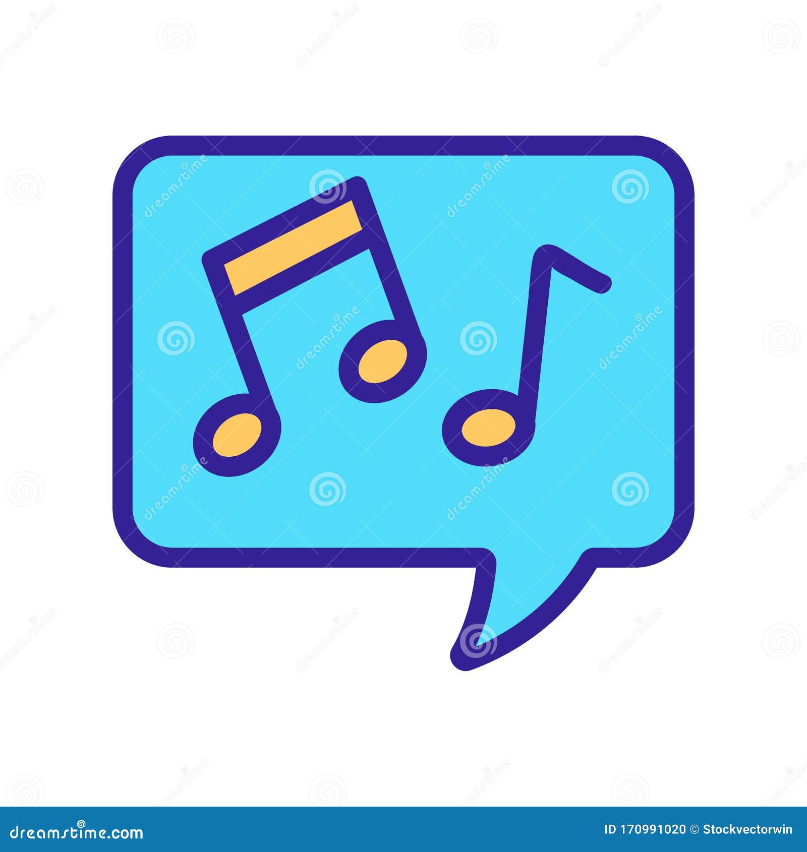 Audio Message Icon Vector. Isolated Contour Symbol Illustration Stock ...