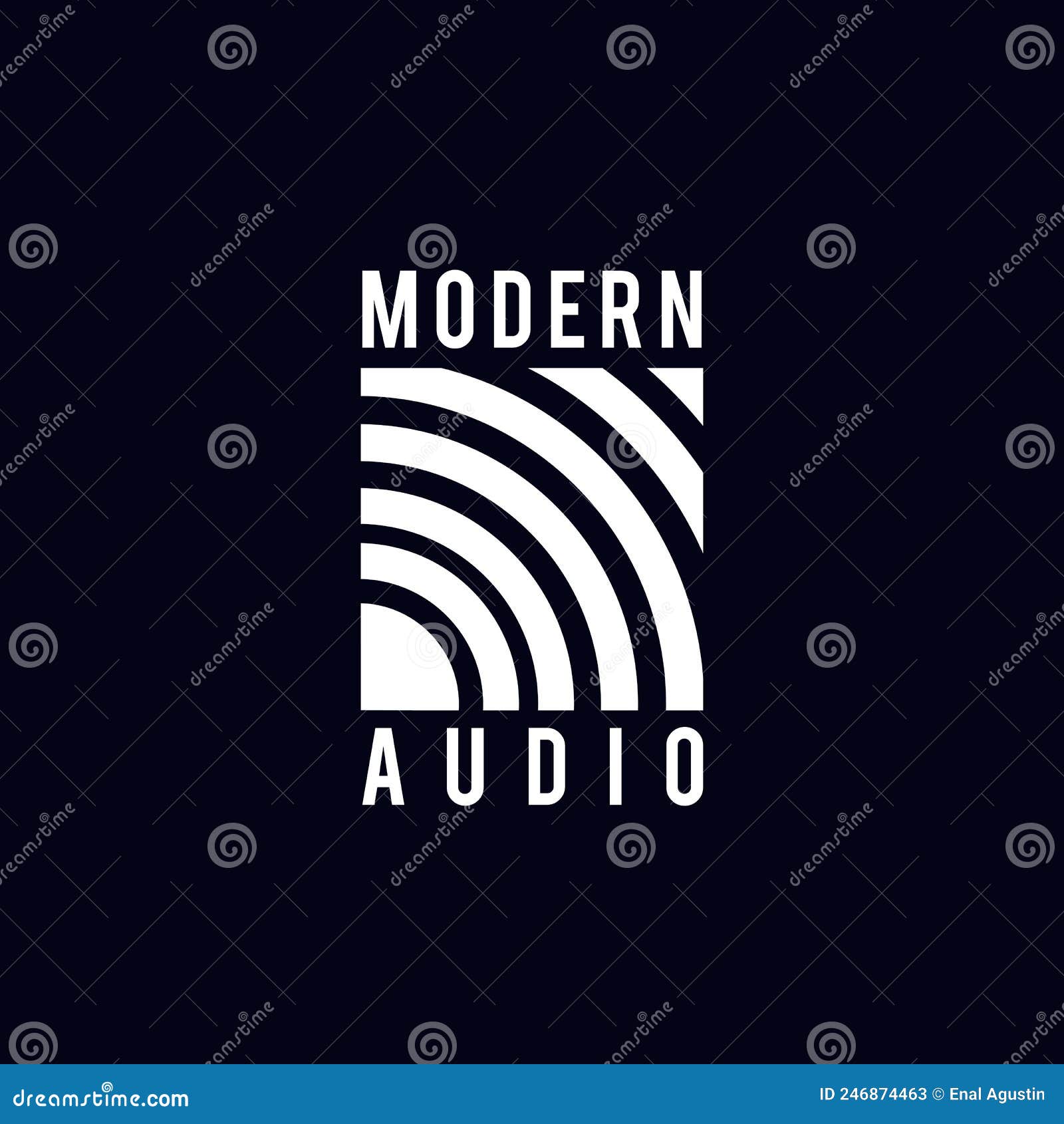 Audio Microphone Company Logo Design Stock Vector - Illustration of ...