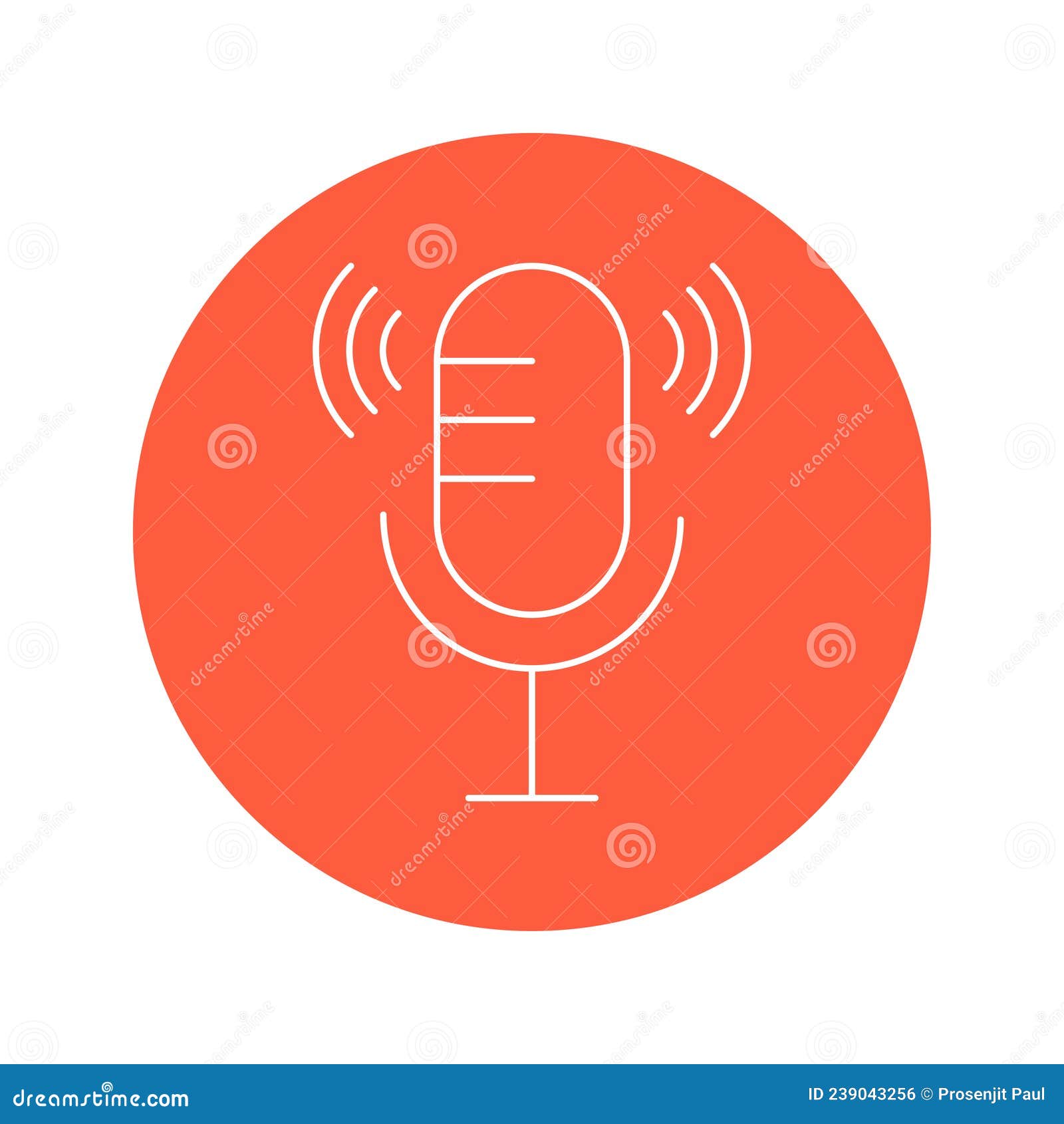 Audio Microphone Icon Vector Stock Vector - Illustration of sound ...