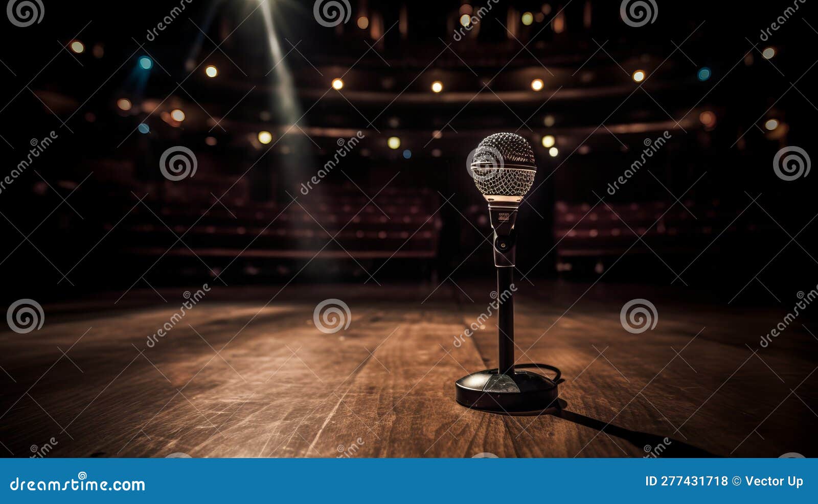 Audio Microphone Retro Style. Generative AI Stock Photo - Image of ...