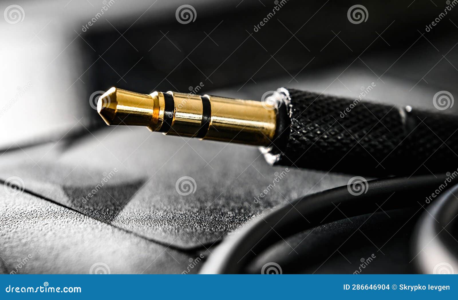 Audio Mini Jack Plug 3.5 Mm Phone Connector Stock Photo | CartoonDealer ...