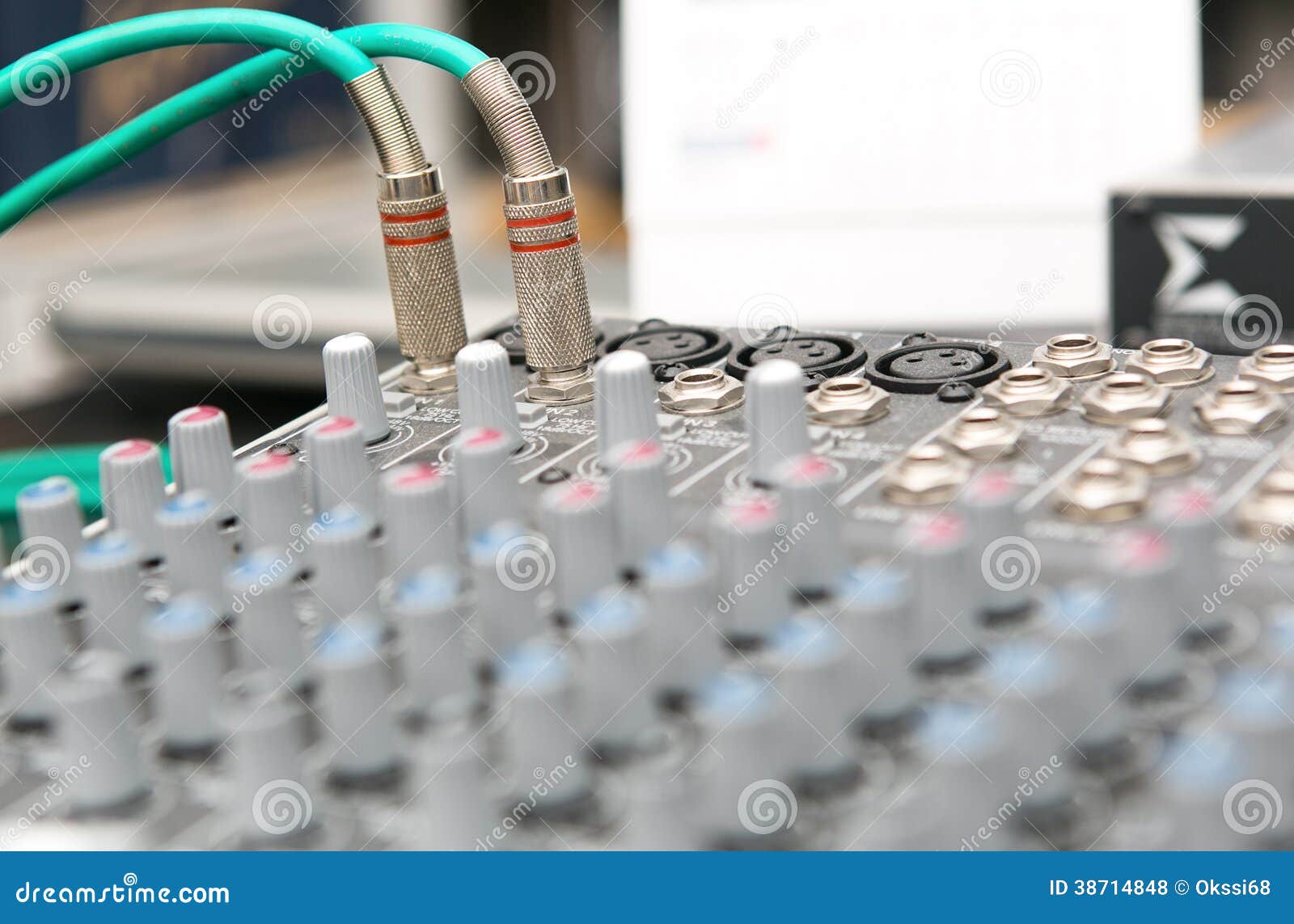 Audio mix panel stock photo. Image of instrument, meter - 38714848