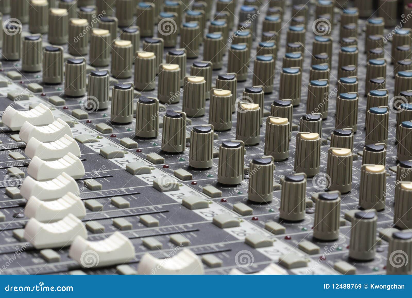 Audio mixer stock image. Image of engineer, electronic - 12488769