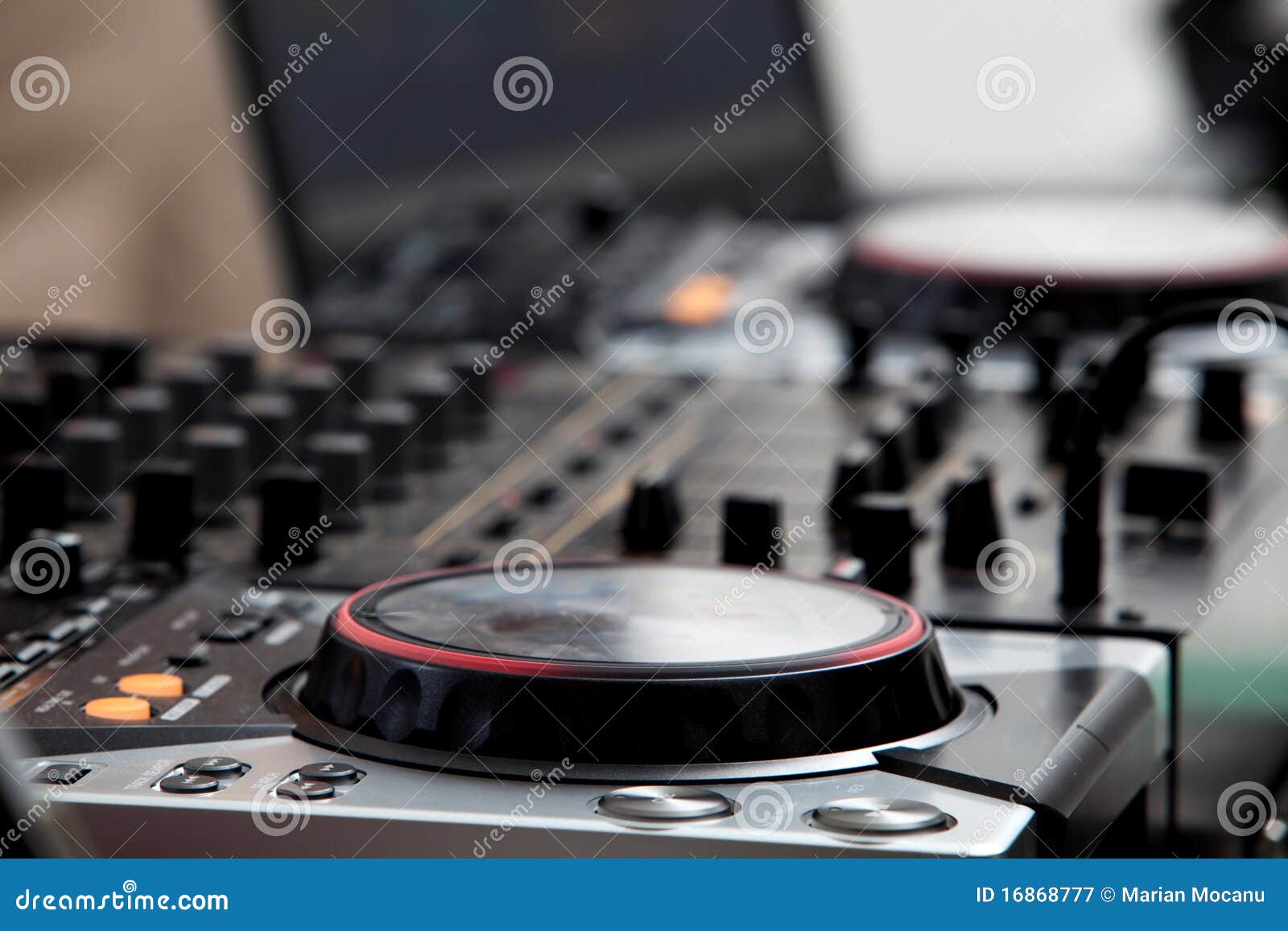 Audio mixer stock image. Image of equalizer, composer - 16868777