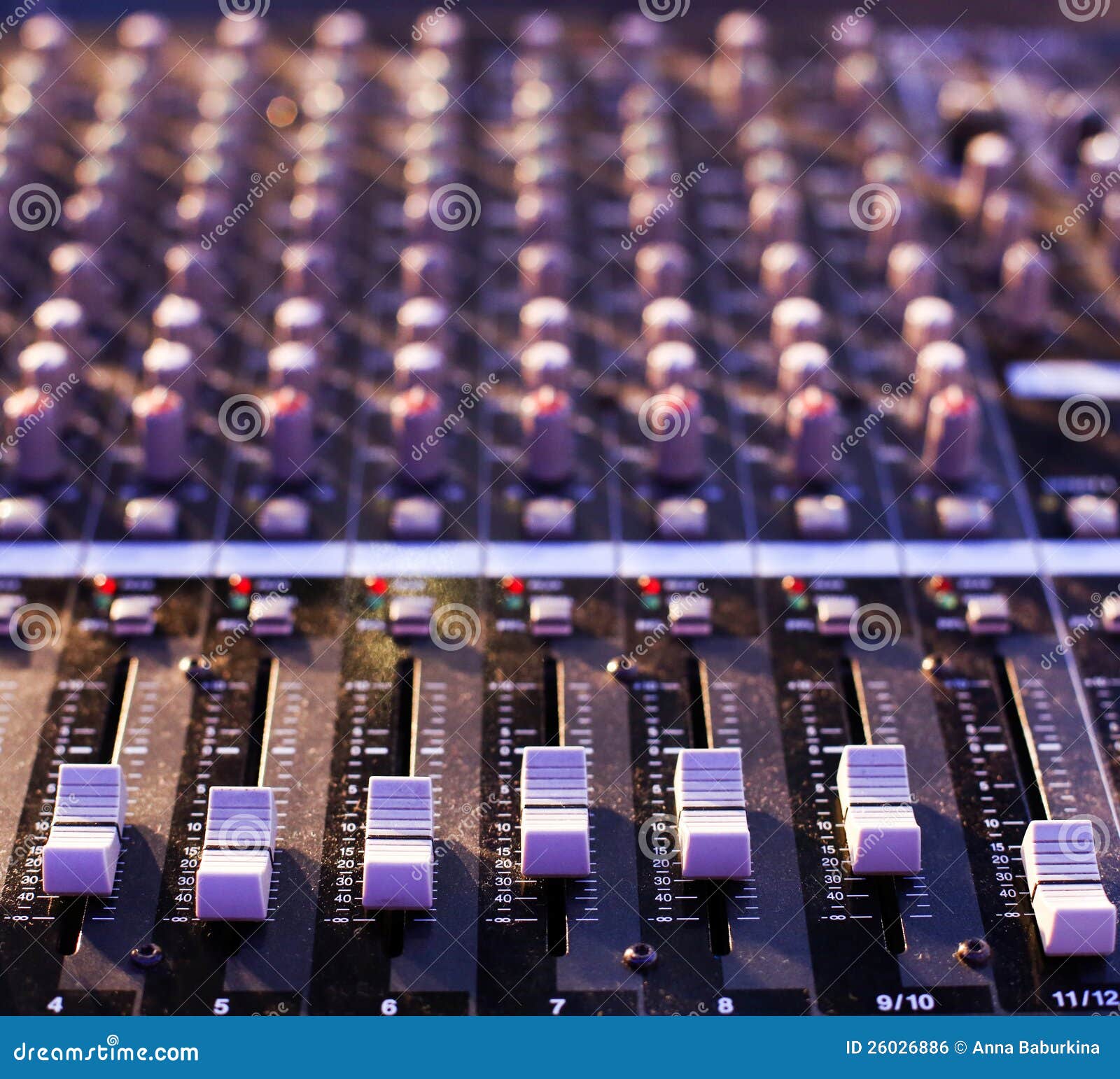 Audio mixer stock photo. Image of button, listen, media - 26026886