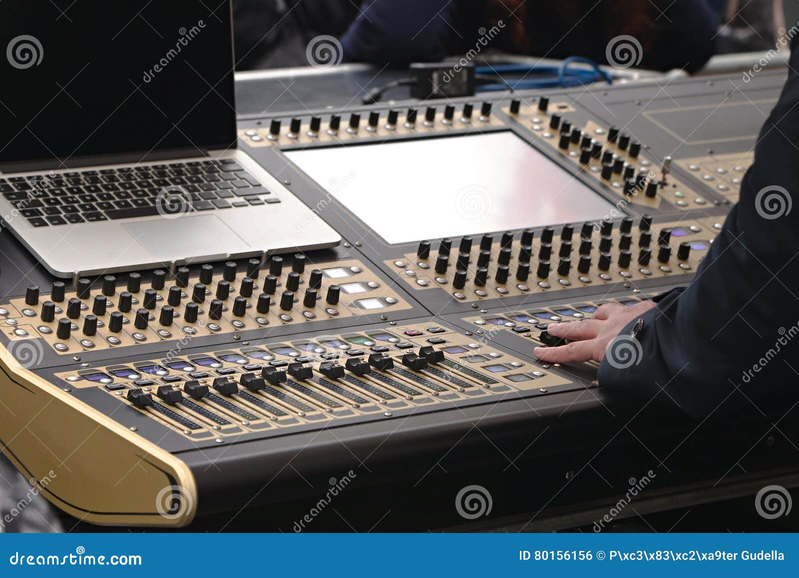 Audio Mixer Board stock photo. Image of show, electronic - 80156156