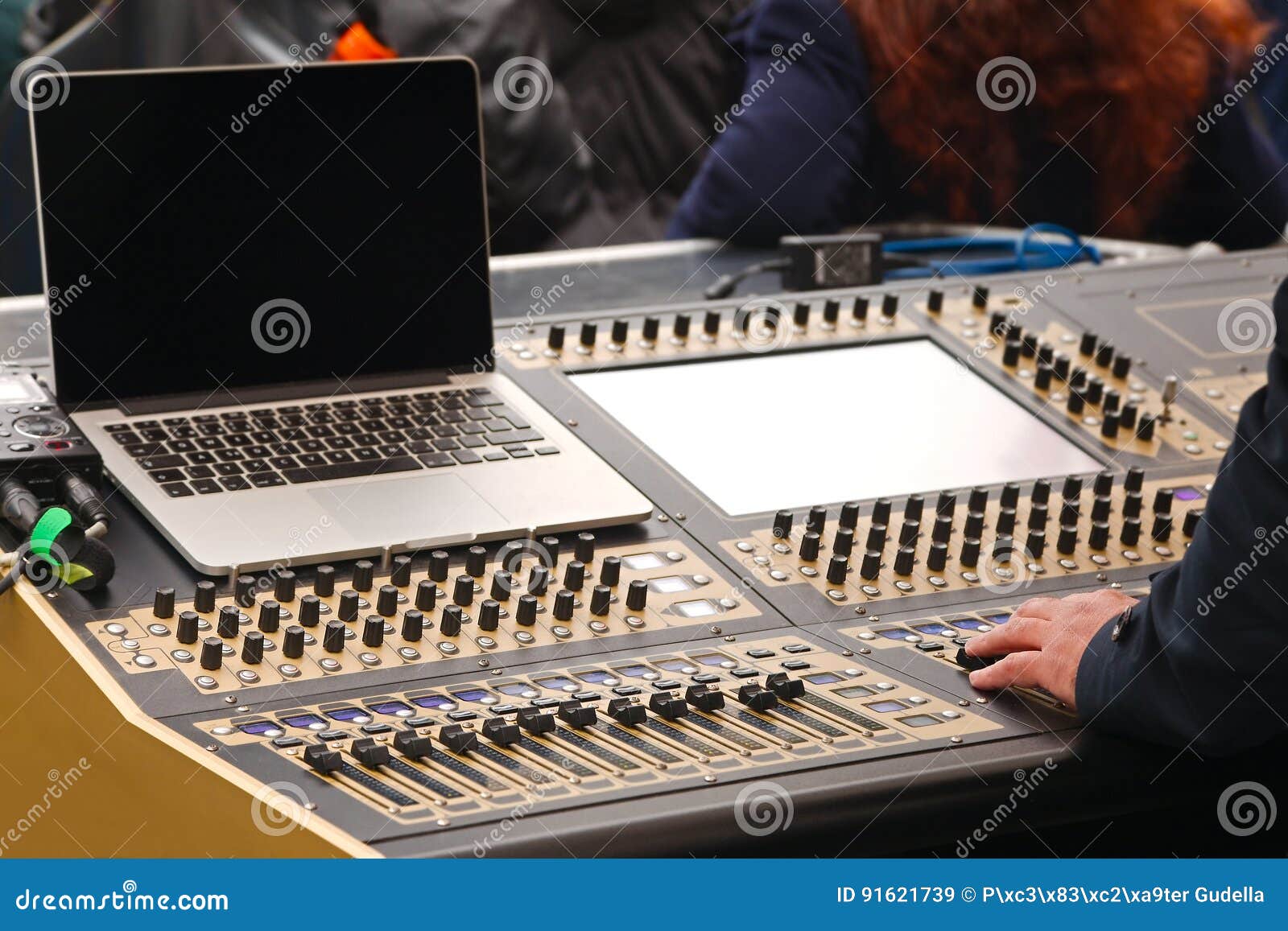 Audio Mixer Board stock image. Image of audio, amplification - 91621739