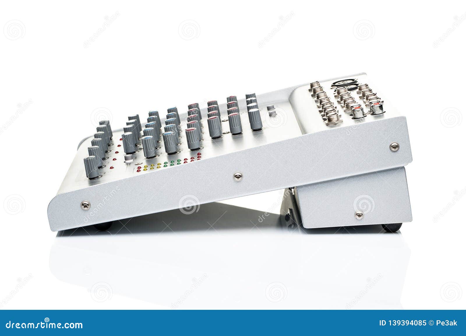 Audio Mixer console stock image. Image of knob, board - 139394085