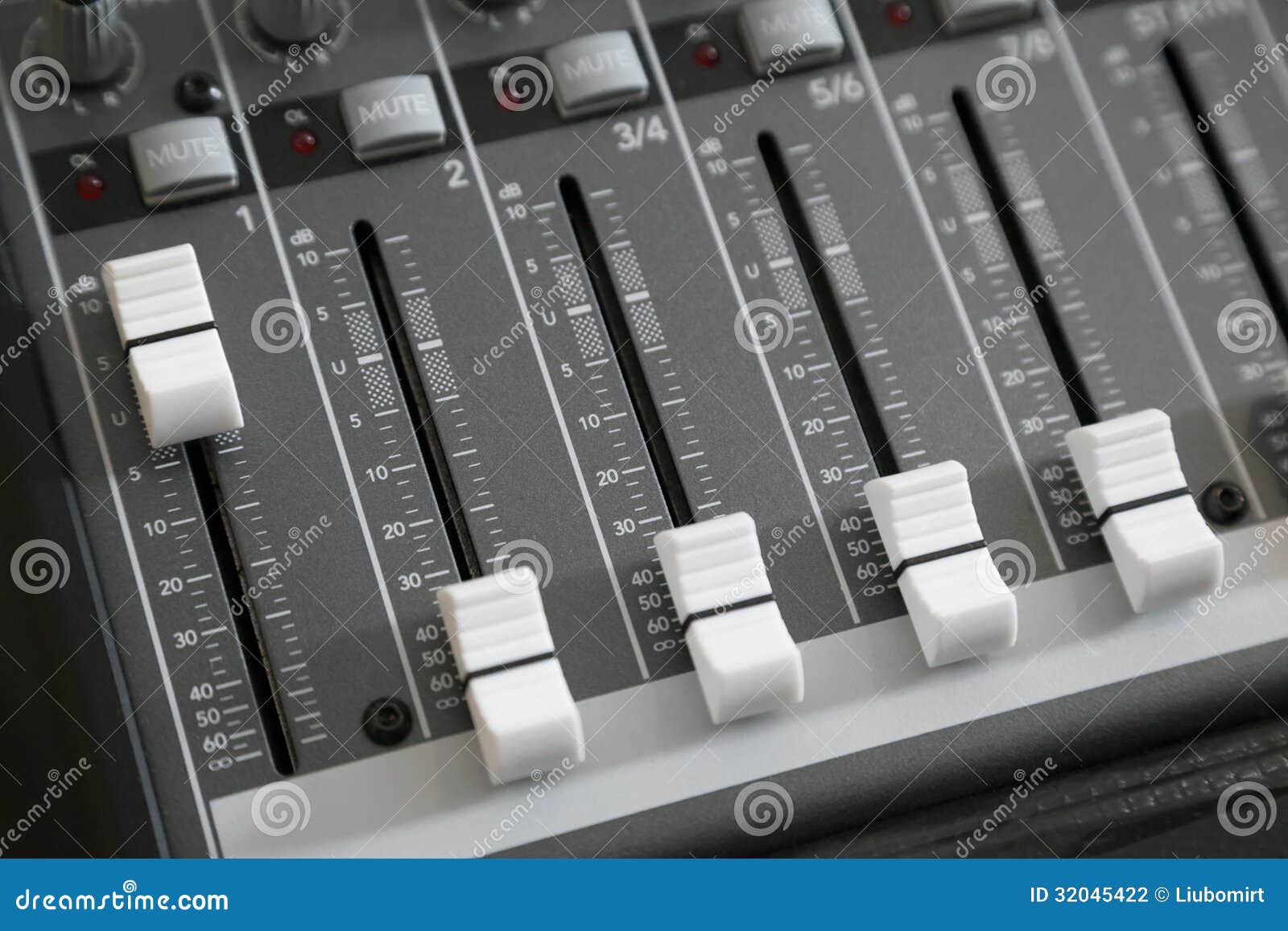 Audio mixer deck stock photo. Image of music, media, radio - 32045422