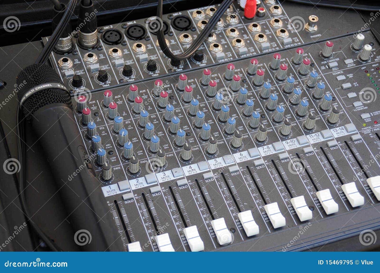 Audio Mixer Hardware stock image. Image of mixer, broadcast - 15469795