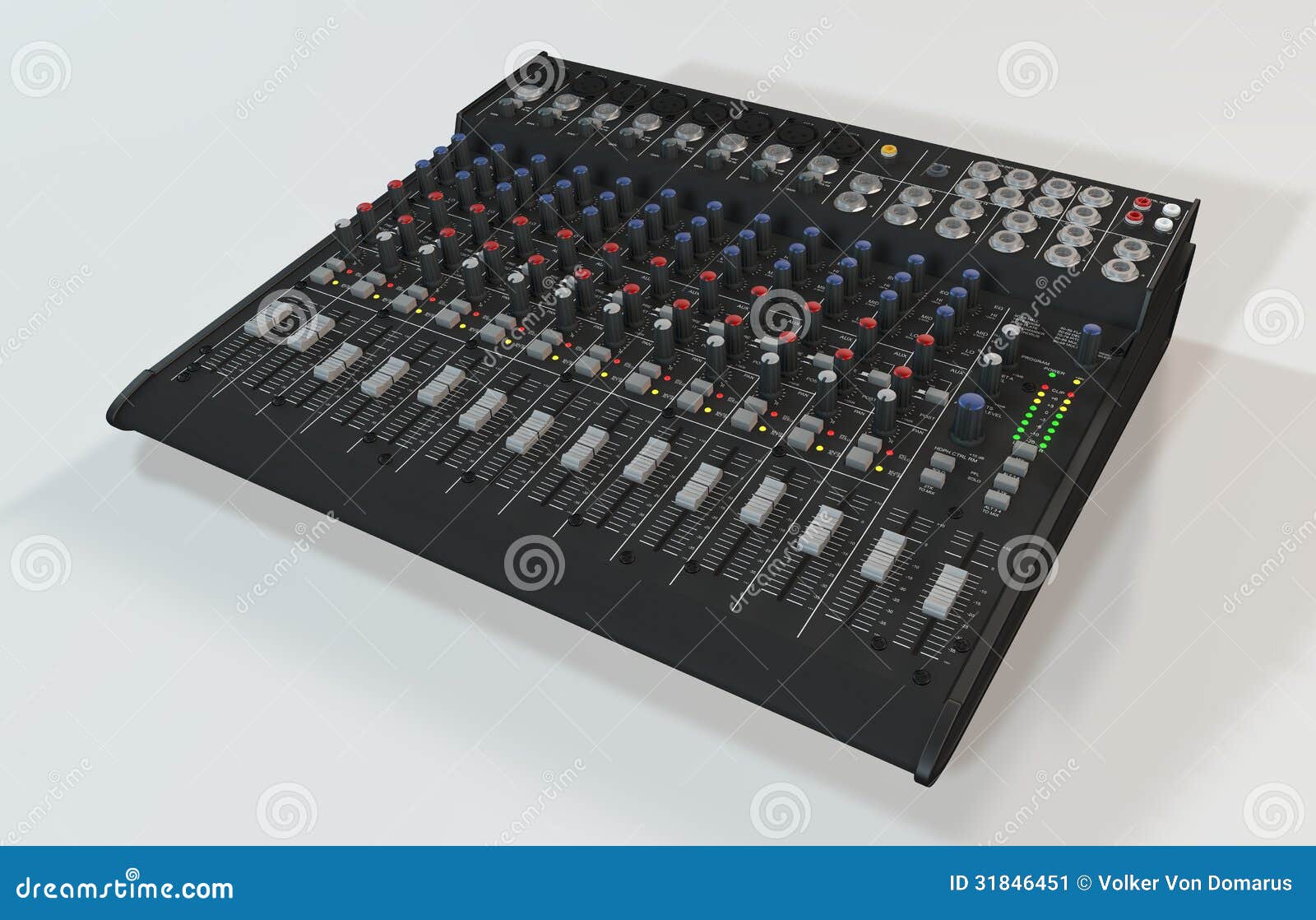 Audio Mixer stock illustration. Illustration of output - 31846451