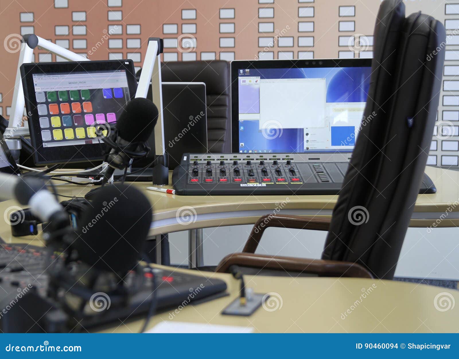 Audio Mixer Knobs during Live TV Telecast Stock Photo - Image of mixer ...