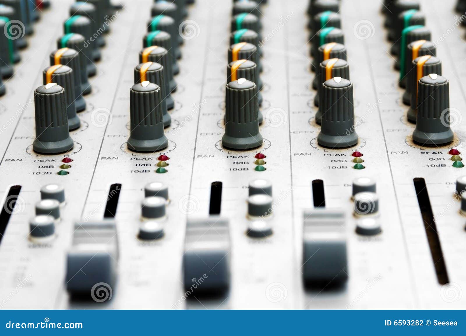 Audio mixing board stock photo. Image of mixing, channel - 6593282