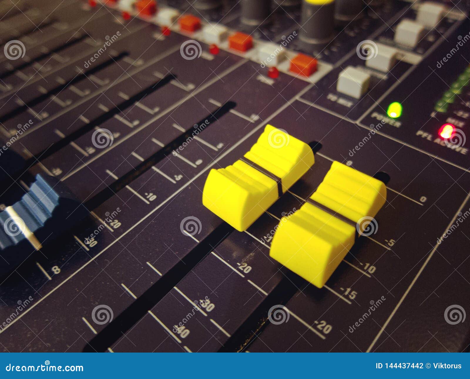 Channel Buttons On Old Television In Monochrome Royalty-Free Stock ...