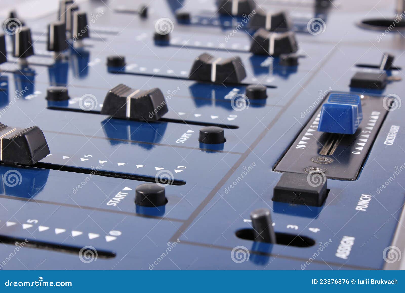 Audio mixing control panel stock photo. Image of device - 23376876