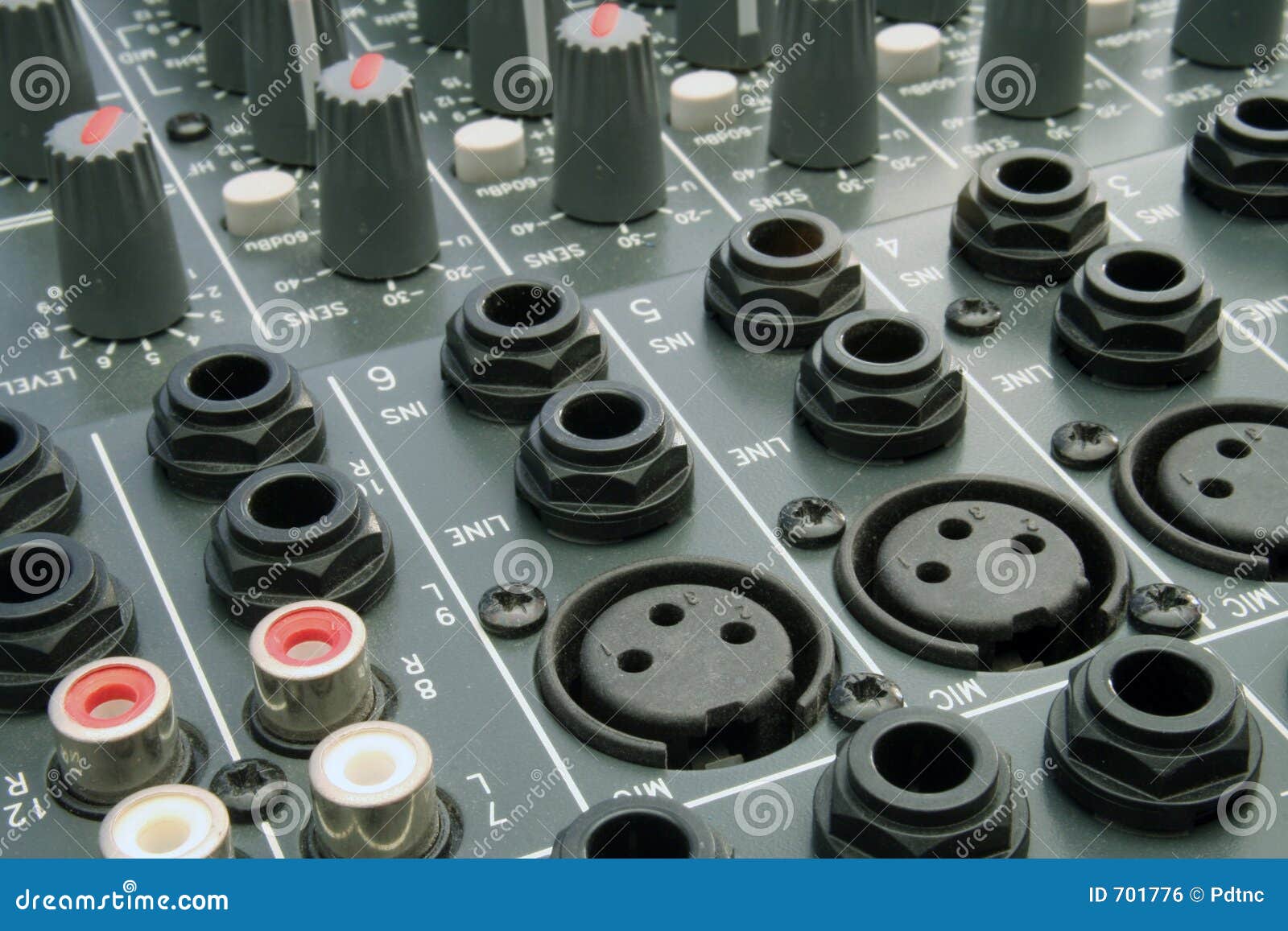 Audio Mixing Desk stock photo. Image of recording, high - 701776