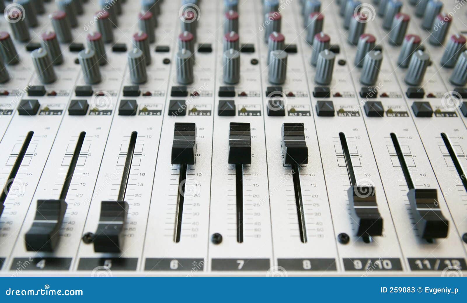 Audio Mixing panel 2 stock image. Image of russia, control - 259083
