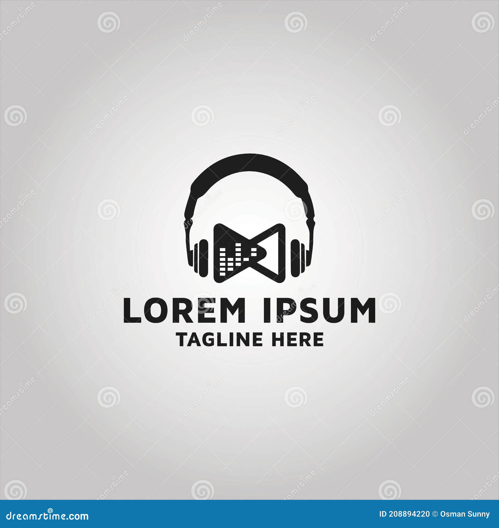 Audio Music Logo Design Idea and Inspiration Editorial Image ...