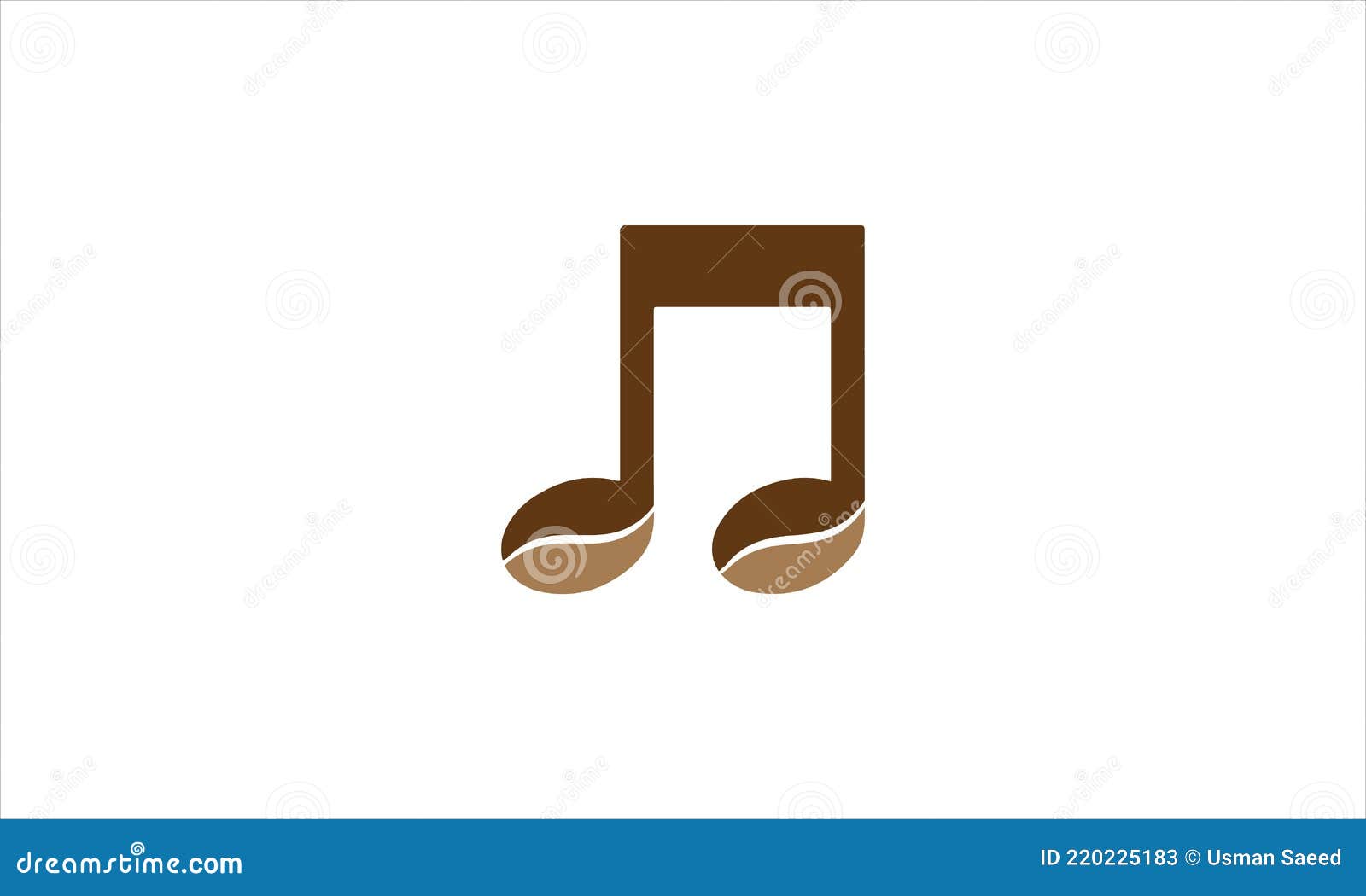 Audio Music Note Icon Logo Design Vector Template Illustration Stock ...