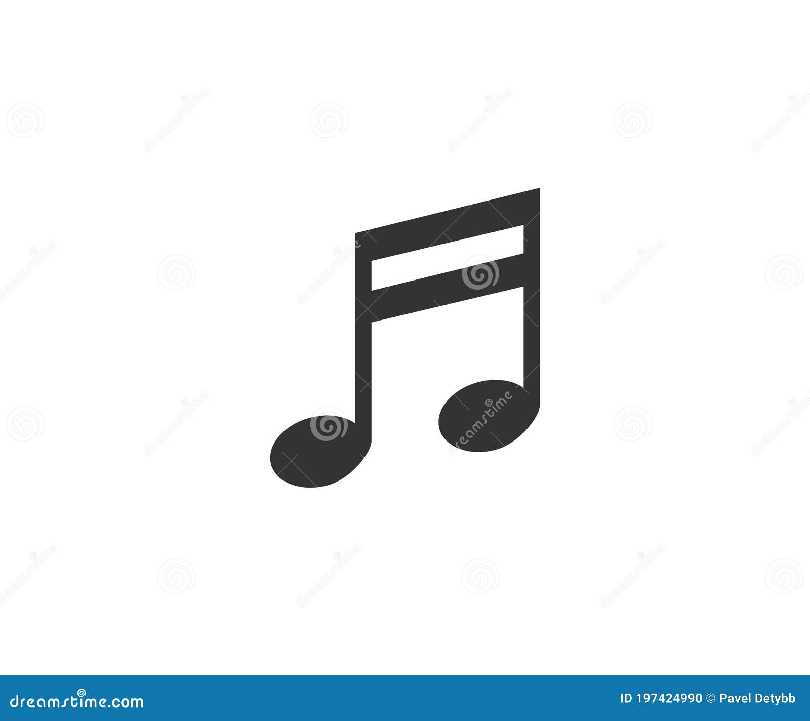 Audio, Music Note, Notes Icon. Vector Illustration, Flat Design Stock ...