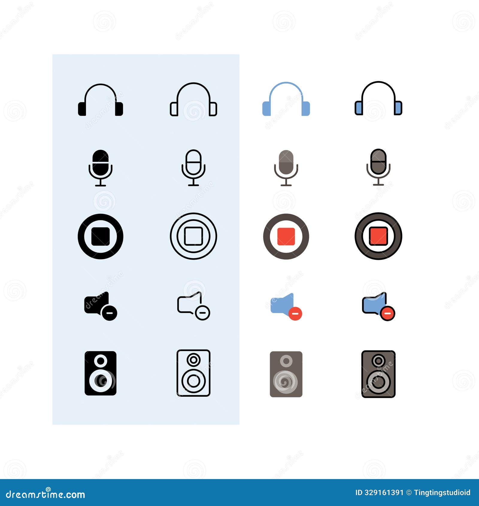 Headphone, Microphone, Stop Button, Volume Down, Sound System, Audio ...